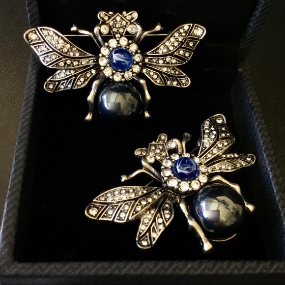 Vintage | Jewelry | Vintage Style Crystal Adorned Solid Queen Bee ...